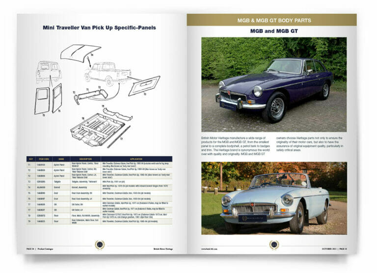BMH Brochures - British Motor Heritage